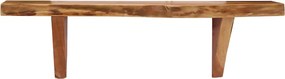 Nástěnné police 2 ks 60 x 20 x 18 cm masivní akáciové dřevo 247927