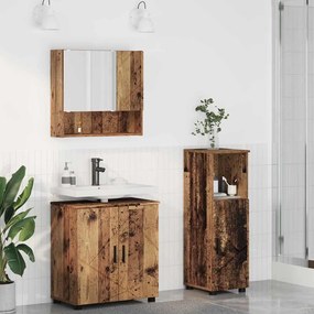 Sada koupelnového nábytku 3 ks Staré dřevo 61 x 35 x 64 cm 3392951