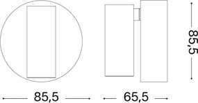 Ideal Lux - LED Stm nástěnné bodové svítidlo ELF LED/3W/230V CRI 95 zlatá/bílá