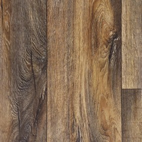 Beauflor, PVC podlaha - lino Toptex Cracked Oak 693D - dub, na míru, šíře 4m,5m, hnědá, filc, chodba / předsíň