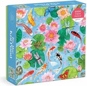 Galison Puzzle Rybníček s Koi kapry / 1000 dílků / od 8 let