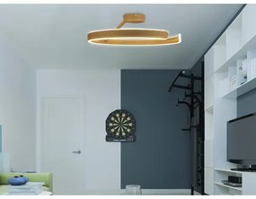 LED Stmívatelný přisazený lustr LED/72W/230V 3000-6500K zlatá + dálkové ovládání