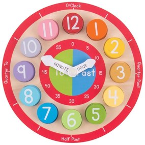 Bigjigs Toys Edukativní hodiny anglické
