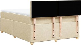 Box spring postel s matrací krémová 140x200 cm textil 3286715