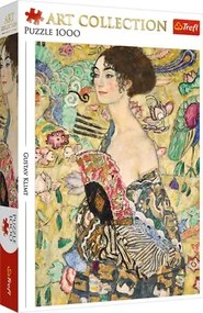 TREFL Puzzle Art Collection: Dáma s vějířem / 1000 dílků / 48 x 68,3 c