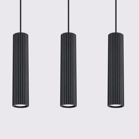 Sollux Lighting Závěsné svítidlo KARBON 3L černé