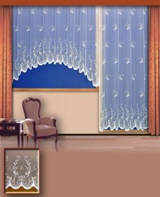 Hotová (kusová) žakárová záclona 400 x 160 cm (šířka x výška) – okno