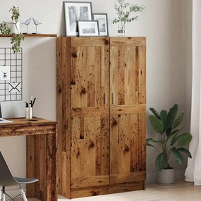 Knihovna old wood 82,5 x 30,5 x 150 cm kompozitní dřevo 3345215