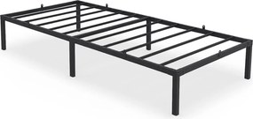 Skládací kovový rám postele Lowa 90x200 černý