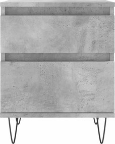 vidaXL Noční stolky 2 ks 40 x 35 x 50 cm kompozitní dřevo [830677] Barva: Betonová šedá
