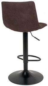 Barová židle MIDDELFART tmavě hnědá, černá podnož House Nordic 1001301