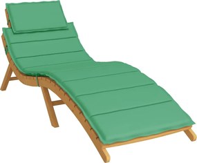 Poduška na lehátko zelená 186x58x4 cm oxfordská látka 314163