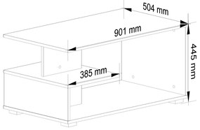 Konferenční stolek Pin wenge