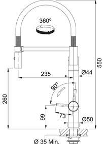 Kuchyňská baterie Franke Vital Tap Matná černá/nerez, filtrační