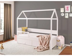 Dětská postel s madlem Fitonia II 80, Barva:: bíla / bíla