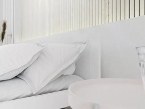 Postel IKAROS 80 x 200 cm, bílá Matrace: Matrace Coco Maxi 20 cm, Rošt: Bez roštu