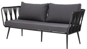 BLOOMINGVILLE Zahradní pohovka PAVONE 174 cm černá 82064276
