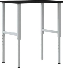 Pracovní stůl tmavě hnědý 80 x 60 x (71,5–98) cm masivní dub 3309720