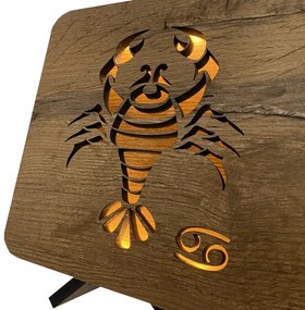 Li-Go Znamení "Rak" lampa 19x19cm provedení povrchu: dub světlý