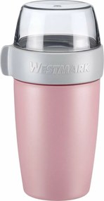 Westmark Dvoudílná dóza na svačinu, 700 ml, růžová, S