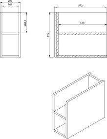 Sapho Lorea koupelnová skříňka 161/70 x 46 x 51,5 cm litý mramor bílá mat LE070-3131-07