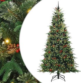 Umělý Skládací Vánoční Strom s stojanem Zelená 240 cm PE a PVC 3397446