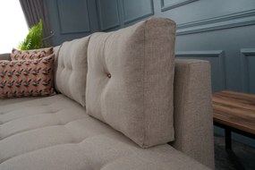 Hanah Home Rozkládací rohová pohovka MANAMA béžová levý roh 825BLC2543