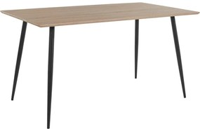 Danish style Jídelní stůl Rex, 140 cm, dub / černá