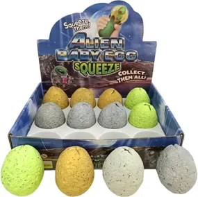 ALLTOYS Mačkací vajíčko Alien Egg / Antistresová hračka / 6 cm / mix b