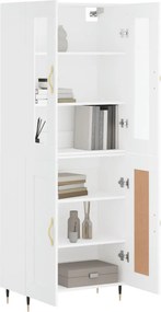 Skříň highboard bílá 69,5 x 34 x 180 cm kompozitní dřevo 3198321