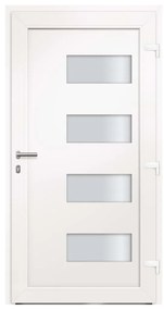 Vchodové dveře hliník a PVC antracitové 100 x 210 cm,  3056825