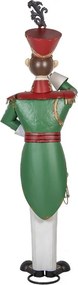 Veliká kovová socha Louskáček Nutcracker s trubkou - 65*71*218 cm