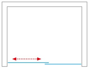 Roth AMD2/1500 sprchové dveře posuvné 150 x 200 cm 620-1500000-00-02 brillant / transparent