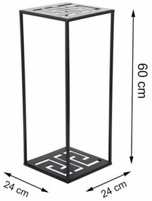 Stojan na květiny 60x24 cm černá