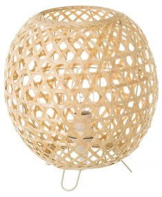 Bambusová stolní lampa v přírodní barvě s bambusovým stínidlem (výška 23 cm) Natural Way – Casa Selección