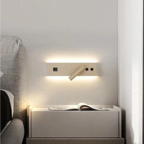 Brilagi-LED Nást. bodové svítidlo s USB portem NOCTIS LED/3W/230V+LED/9W béžová