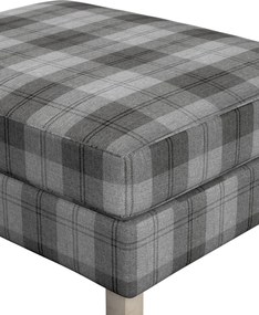 Potah na podnožku IKEA Karlstad barva šedá látka pletený vzor, vzorované