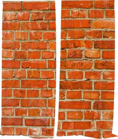 IMPAR Závěsy Cihly (Rozměr : 140x250, Materiál: Interlock)