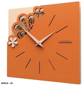 Designové hodiny 56-10-1 CalleaDesign Merletto Small 30cm (více barevných variant) Barva terracotta(cihlová)-24