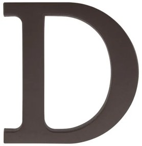 PSG 64.12D - plastové 3D písmeno D, číslo na dům, výška 90 mm, hnědé