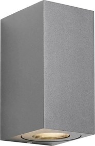 NOR 49731010 Venkovní nástěnné svítidlo Canto Maxi Kubi 2 2x28W GU10 šedá čirá - NORDLUX