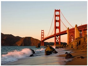 Fototapeta - Most Golden Gate - západ slunce, San Francisco