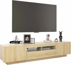 TV skříňka s LED osvětlením dub sonoma 180 x 35 x 40 cm 3081900