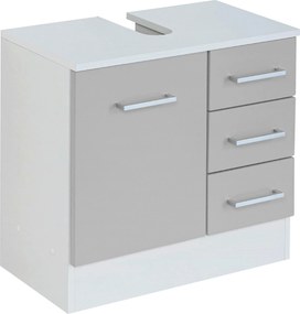 XXXLutz SKŘÍŇKA POD UMYVADLO, světle šedá, bílá, 60/54/35 cm Held - Online Only koupelnové skříňky - 000307017632