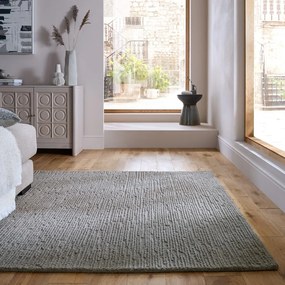 Šedý ručně tkaný vlněný koberec 160x230 cm Harris Boucle – Flair Rugs