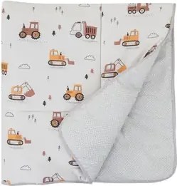 Bomimi HRACÍ deka 120x120, bavlna, oboustranná, malý stavitel