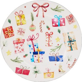Plastový dekorační tác VÁNOCE assort 33 cm