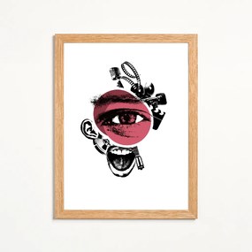 Eva Mořická | Oko IV Rám: Bílý, Velikost: 40 x 30 cm