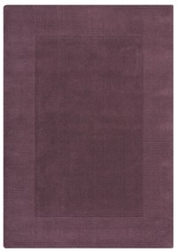 Flair Rugs koberce Kusový ručně tkaný koberec Tuscany Textured Wool Border Purple ROZMĚR: 120x170