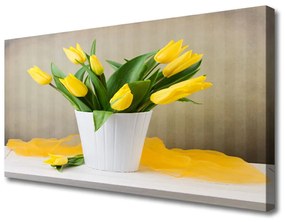 Obraz na plátně Tulipány Květiny Rostlina 100x50 cm